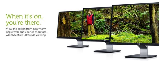 Dell S2440L 24" LED-Backlit Monitor 61cm | megadynamic contrast ratio ...