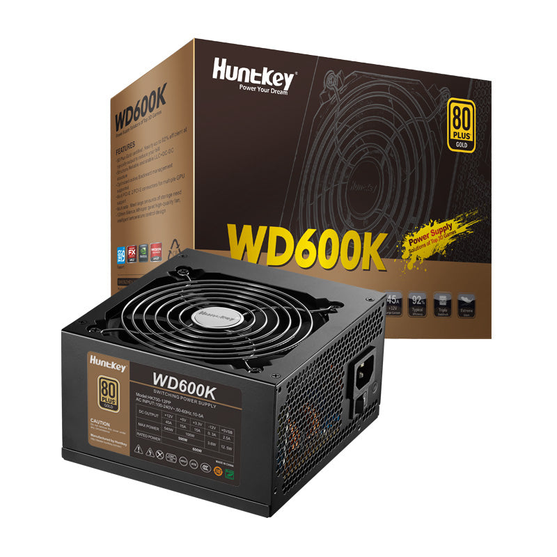 Huntkey WD600K 80Plus Gold Power Supply – Joebz Computer Sales and Services