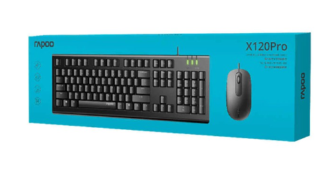 RAPOO X120 Pro Wired Optical Mouse and Keyboard Combo – Joebz Computer Sales and Services